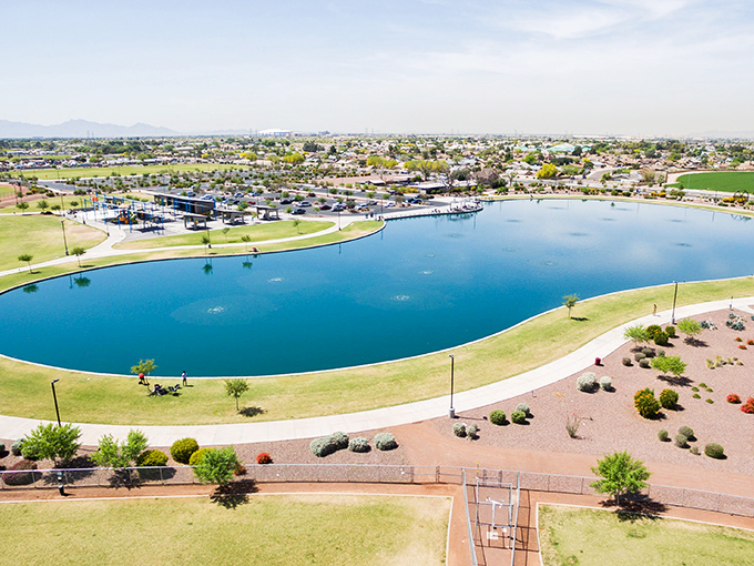 Peoria's wide boulevards invite leisurely strolls through this masterfully planned desert community.