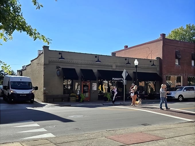Puckett's modest storefront belies the smoky barbecue magic happening inside &ndash; your nose will thank you later.