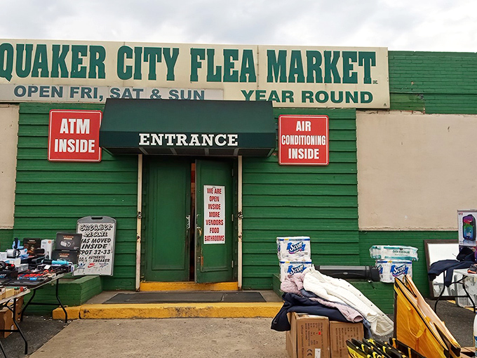 Quaker City's iconic green building houses a labyrinth of vendors where urban treasure hunters can shop in climate-controlled comfort year-round.