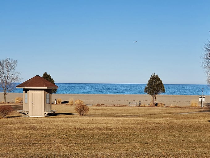 Rogers City's main drag proves that sometimes the best view is straight down a peaceful small-town street.