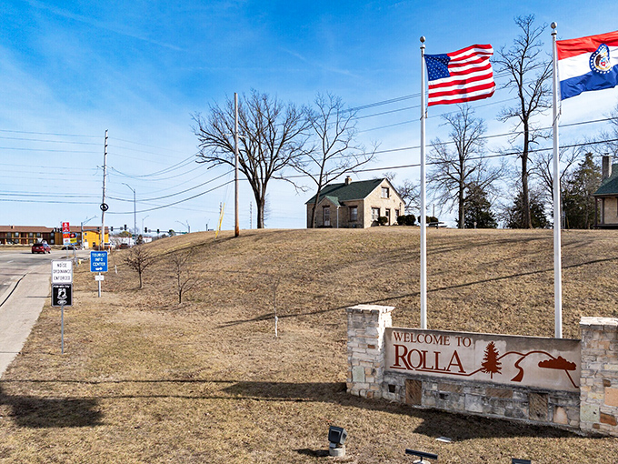 Welcome to Rolla, where even the road signs seem friendlier than big city traffic. 