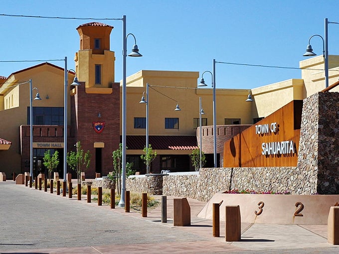 Sahuarita's modern town center showcases thoughtful planning with mountain views that never get old.