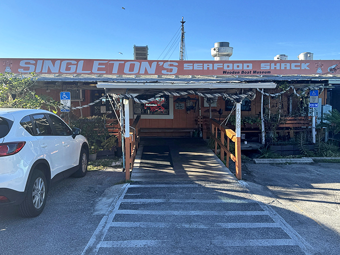 Weathered wood and waterfront views - this is how seafood shacks are supposed to look and feel.