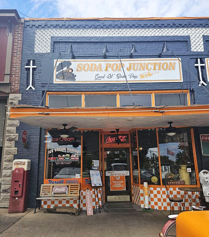 All aboard the flavor express - this train-themed soda shop makes every visit feel like an adventure.