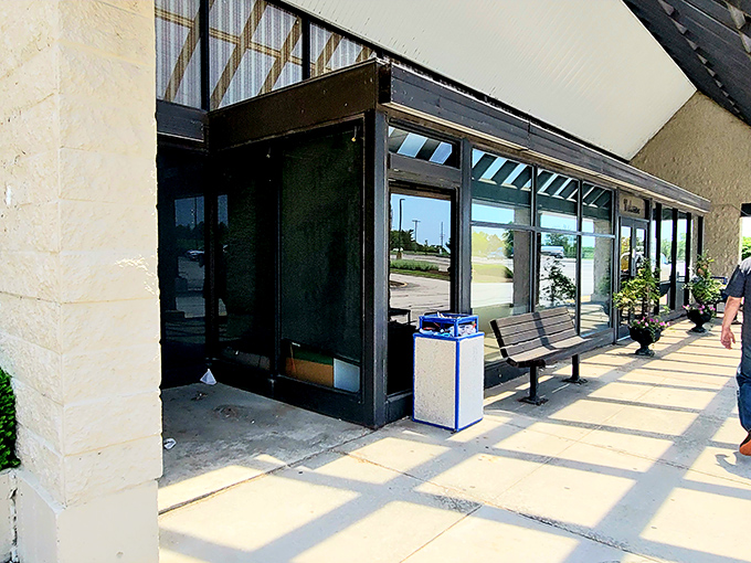 Look at those aisles stretching endlessly - it's like a vintage grocery store where everything's deliciously old.