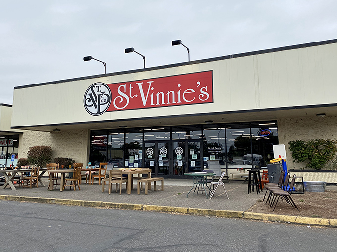 St. Vinnie's clean lines and organized charm make thrift shopping feel refreshingly civilized and welcoming.