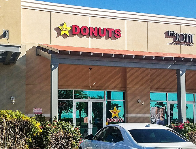 Star Donuts proves that sometimes the best treasures hide in plain sight in suburban shopping centers.