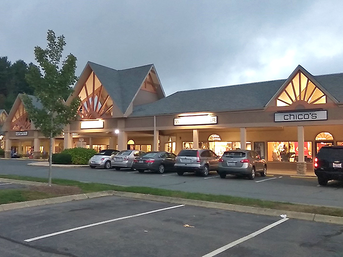 Mountain outlet shopping where the air is crisp and the deals are even fresher than nature's backdrop.