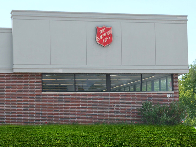 The Salvation Army knows how to make thrifting feel dignified - clean lines and organized chaos under one roof.