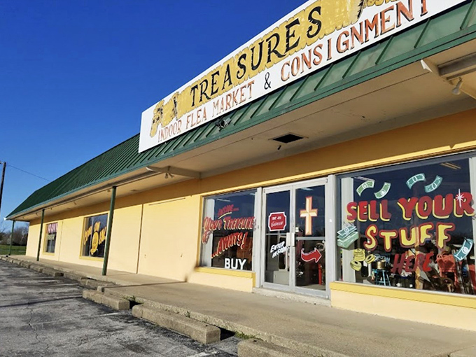 "Treasures" isn't just a name here - it's a promise written right across the building.