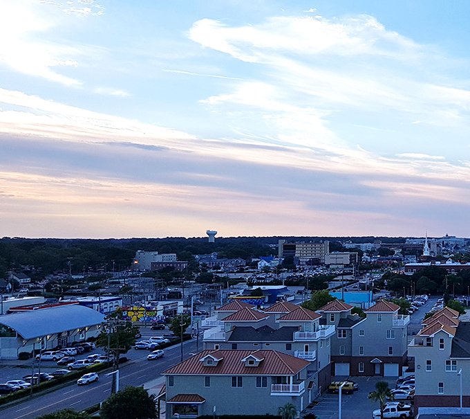 Virginia Beach's skyline stretches toward endless summer sunsets - more than just sand and surf here. 