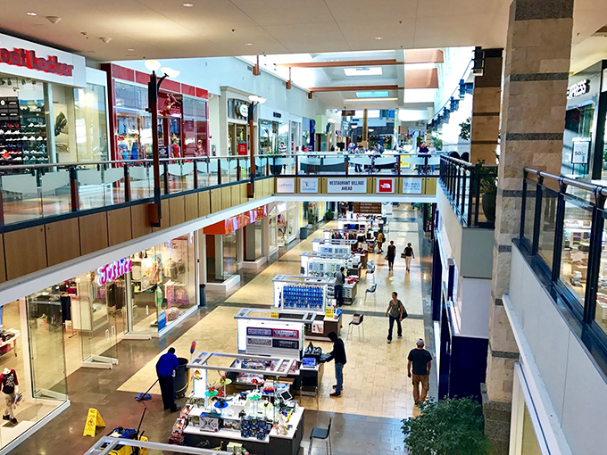 Two levels of shopping bliss stretch out like a retail wonderland designed for serious treasure hunters.