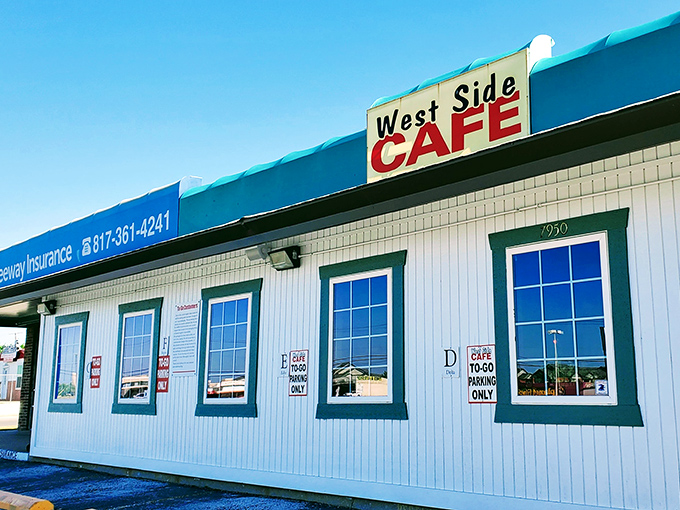 West Side Cafe's "Country Cookin'" sign isn't just decoration—it's a delicious promise they keep with every plate.