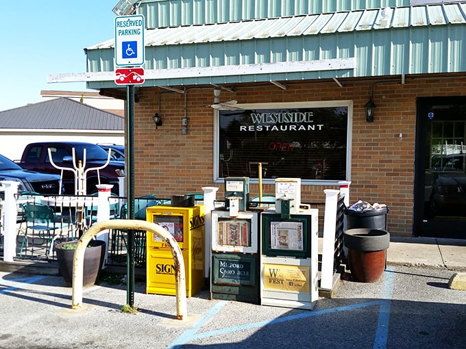 Unassuming brick exterior hides culinary treasures that locals have been quietly enjoying for years.