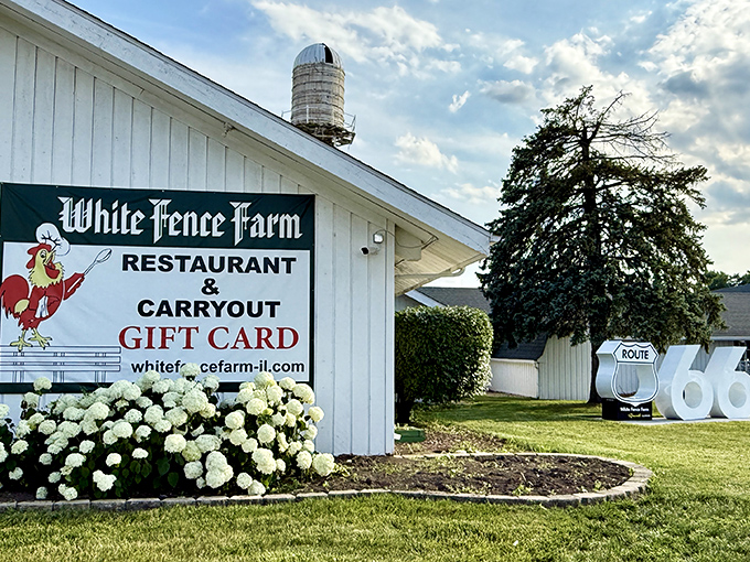That farmhouse charm isn't just for show &ndash; real comfort food happens behind those white walls.