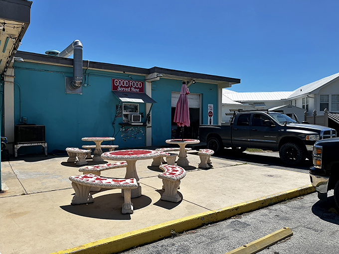 A turquoise oasis in the Everglades where "pizza and pythons" somehow makes perfect Florida sense.