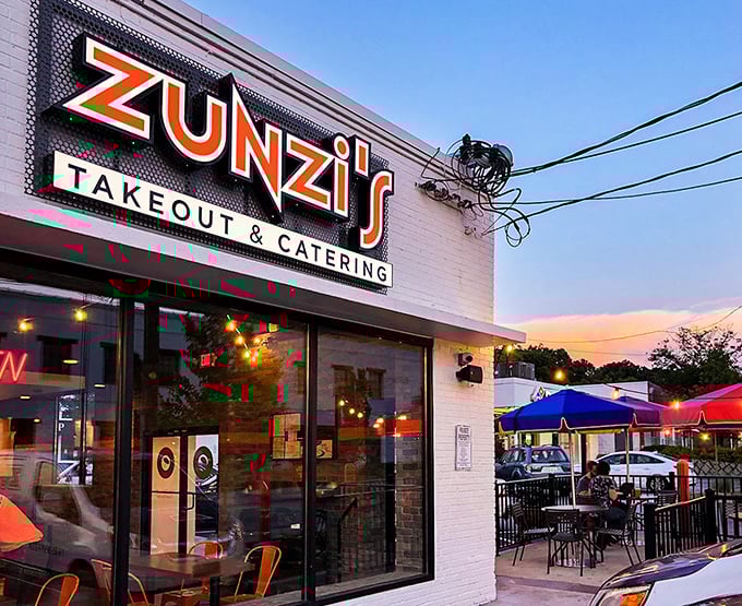Zunzi's colorful exterior hints at the flavor adventure waiting inside this South African sandwich paradise.