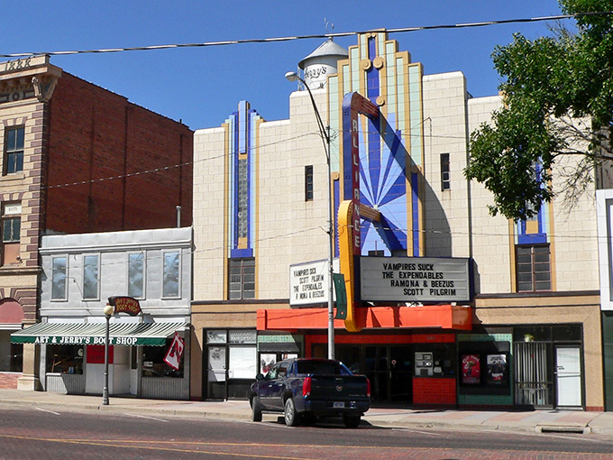 The vibrant Alliance Theater marquee adds a splash of color to downtown &ndash; offering entertainment that won't require a second mortgage to enjoy.