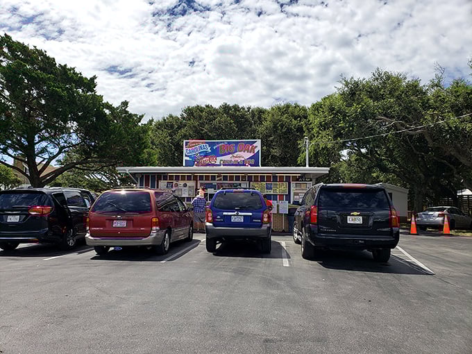 That parking lot tells the whole story: when locals pack a place, you've found gold.