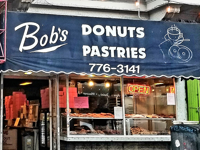 Simple storefront, serious donuts - sometimes the best treasures hide behind the most humble facades.