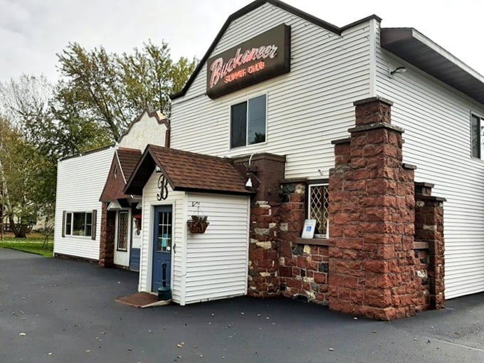 Buck-A-Neer's rustic charm whispers "come as you are" but delivers steaks that'll make you feel like royalty.