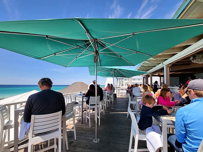 Where 30A meets perfection - those rooftop views make even a simple sunset feel like a Broadway finale.