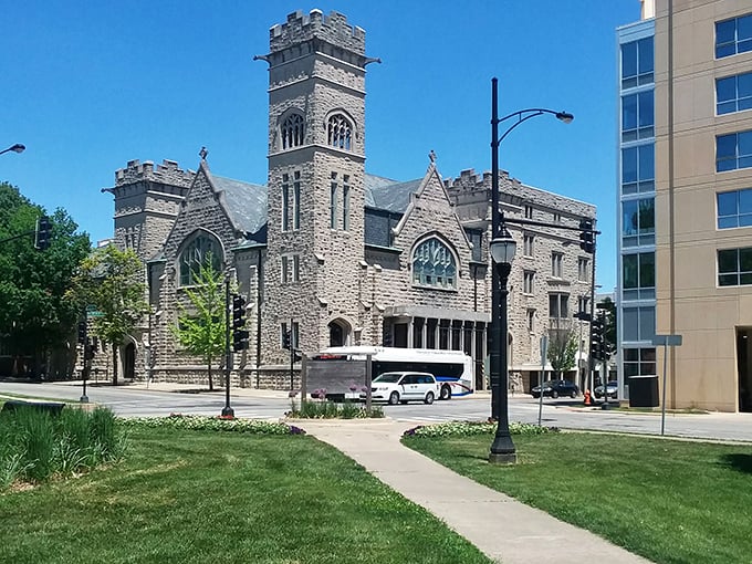 Now here&rsquo;s a showstopper&mdash;this stone beauty looks straight out of a medieval movie set, except with buses instead of dragons.