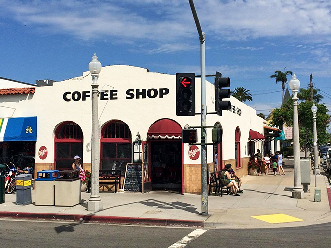 This corner spot captures that quintessential California coffee shop vibe where every morning feels like a celebration.