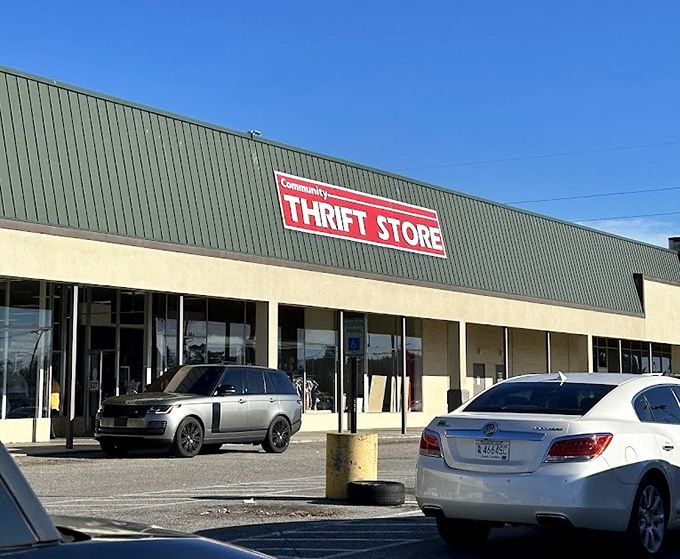 The long storefront hints at the endless possibilities waiting inside this treasure hunter's paradise.