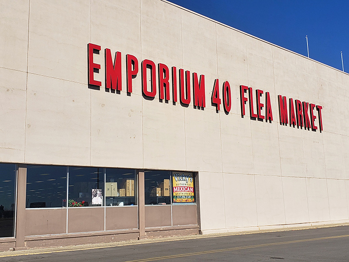 That massive parking lot tells the whole story - this place draws serious crowds of dedicated bargain hunters.