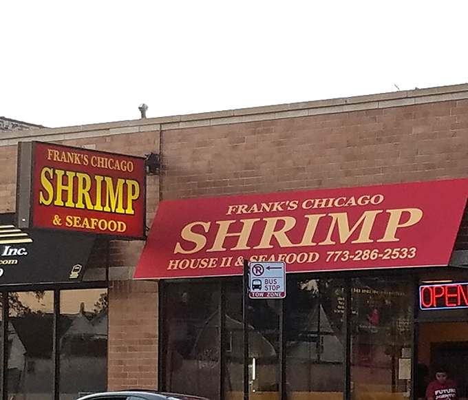 When a sign this bold makes promises about shrimp, you better believe they're keeping them &ndash; in delicious, crispy abundance.