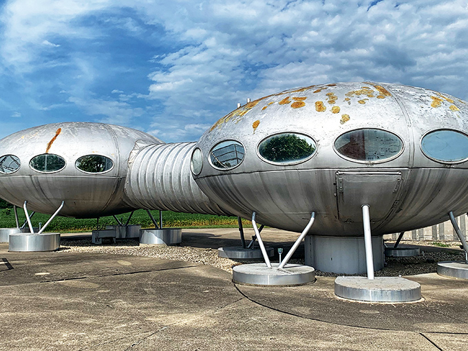 Futuro House: The 1960s vision of future living landed in Carlisle. No alien parking permit required!