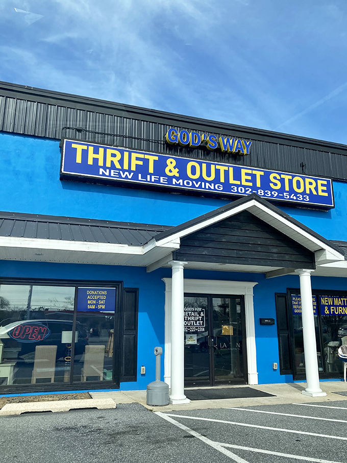 God's Way knows the secret - sometimes the best thrift finds hide behind the most welcoming facades.