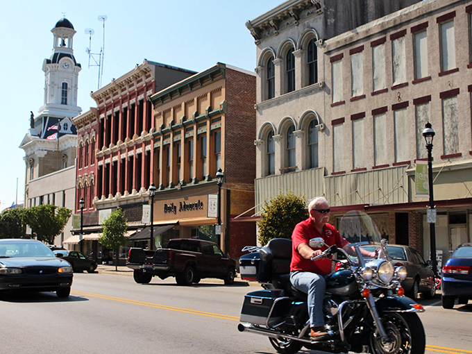 Classic American downtown where your wallet feels as comfortable as Sunday shoes at a church social.