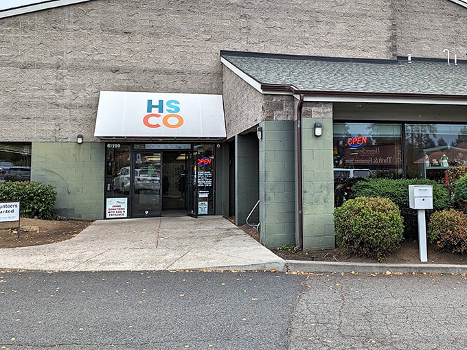 The simple storefront belies the shopping adventure waiting inside, where every purchase helps our four-legged friends find homes.