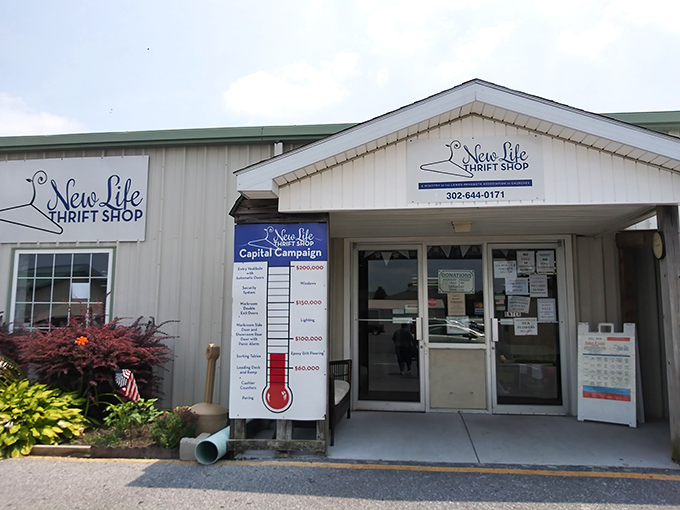 That capital campaign thermometer shows a community coming together - shopping with purpose feels pretty good.