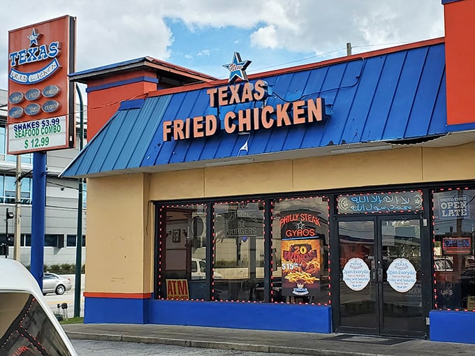Sometimes the best chicken hides in plain sight on busy Orange Blossom Trail corners.
