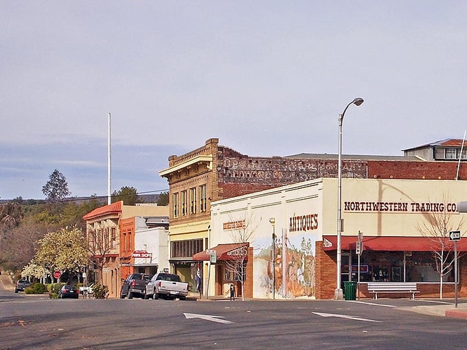 Brick buildings and wide streets tell tales of California's frontier days in every weathered corner.