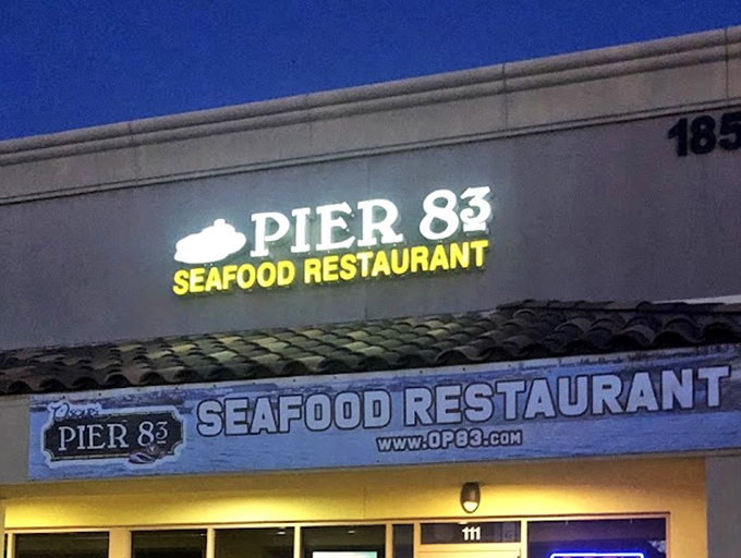 When evening light hits those windows, you can almost hear seagulls calling from the parking lot.