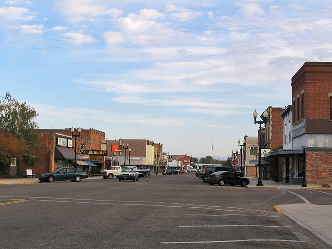 Subway sandwiches and substantial savings! Payette's wide streets and wispy clouds frame a town where retirement dollars stretch like saltwater taffy at a county fair.