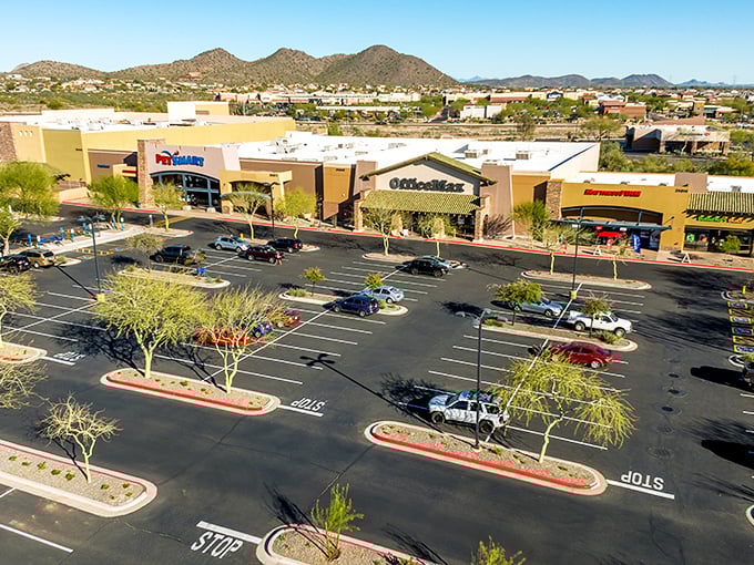 Smart shopping centers prove that convenience and desert beauty can coexist harmoniously.