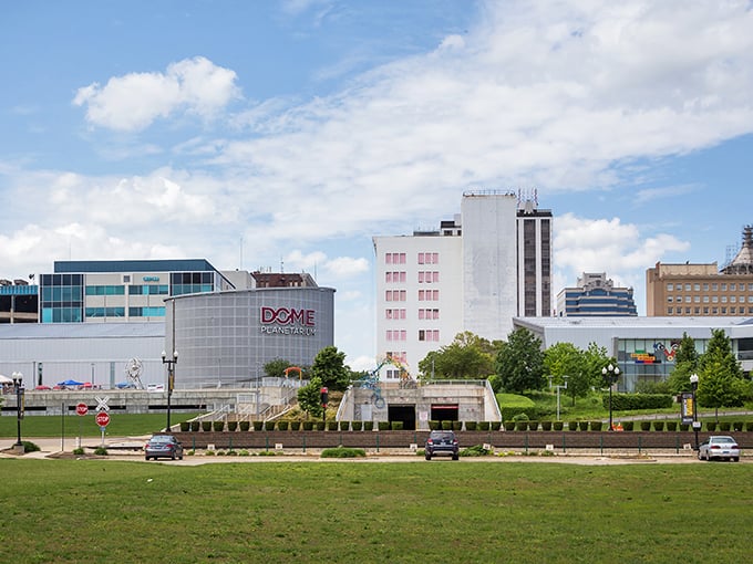 Downtown Peoria's skyline reflects a city where your dollar stretches further than your imagination might expect.