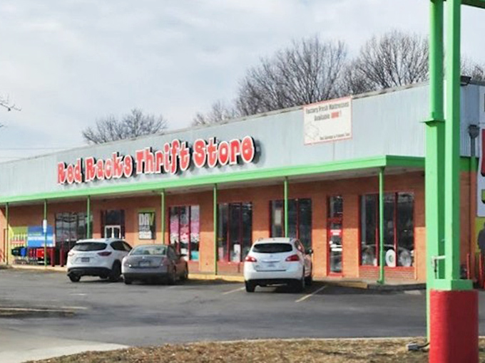 Supporting veterans while scoring deals &ndash; that patriotic red lettering represents both savings and service to country.