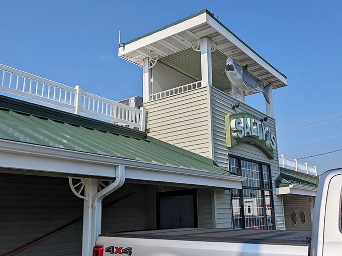 When a restaurant puts a shark on the roof, you know they're serious about their ocean-to-table game.