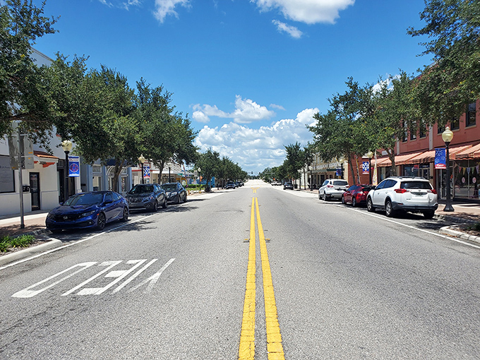 Historic storefronts line up like proud soldiers, each one guarding treasures from Florida's fascinating past.