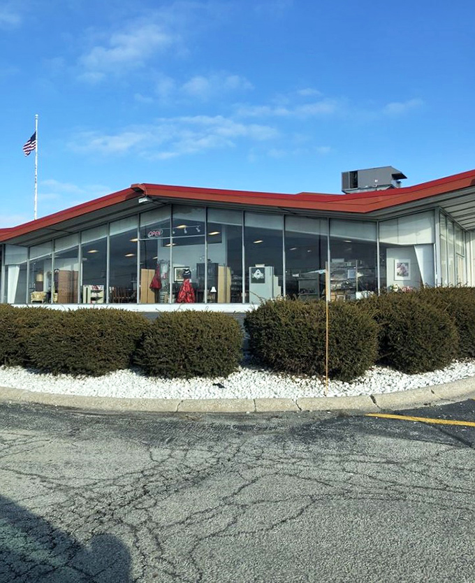 When a thrift store needs this much space, you know serious bargain hunting adventures await.