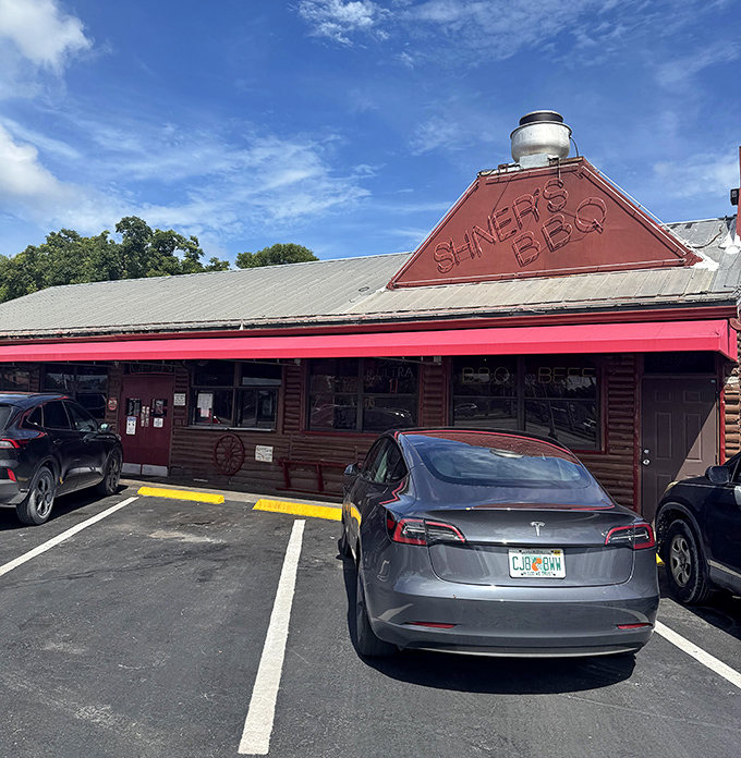 The distinctive smokestack tells you everything - this is where serious pit masters practice their craft.
