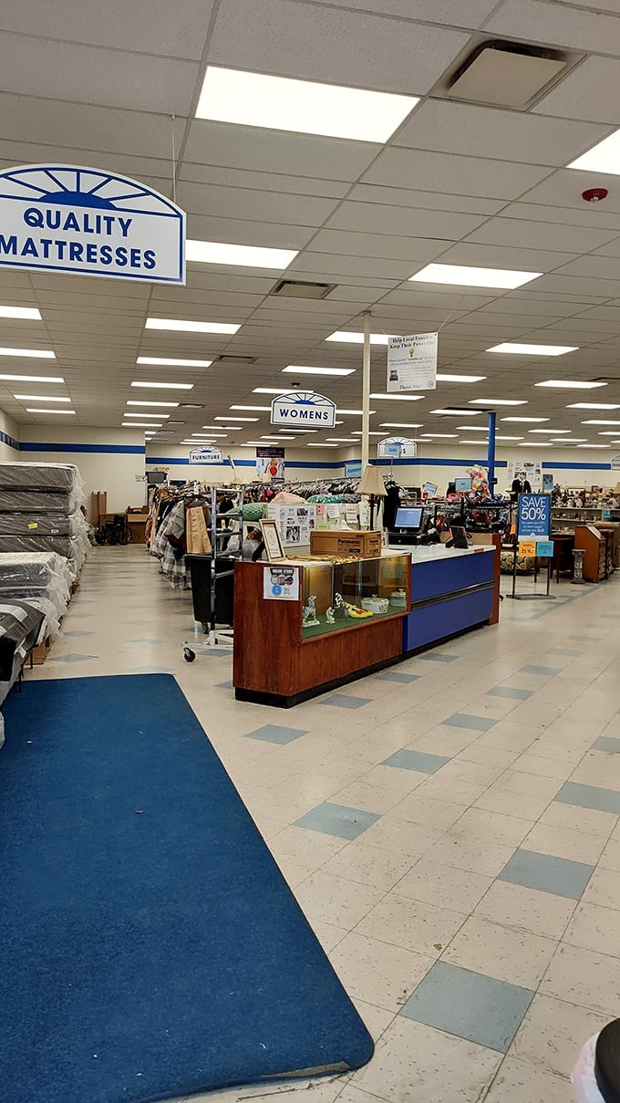 Quality mattresses and organized departments make this Pittsburgh thrift store feel more like a department store with miracle pricing.