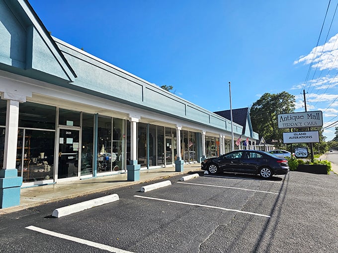 Clean lines and plenty of parking - because treasure hunting should be comfortable and convenient.