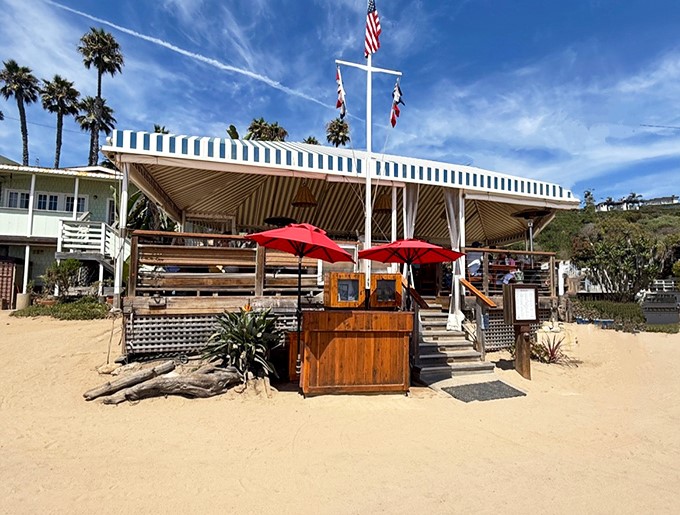 Crystal Cove's hidden gem where simple pleasures and spectacular views create dining magic.